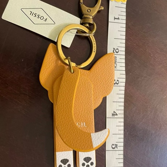 Fossil | Accessories | Fossil Sofia Chihuahua Dog Keychain Bag Charm ...